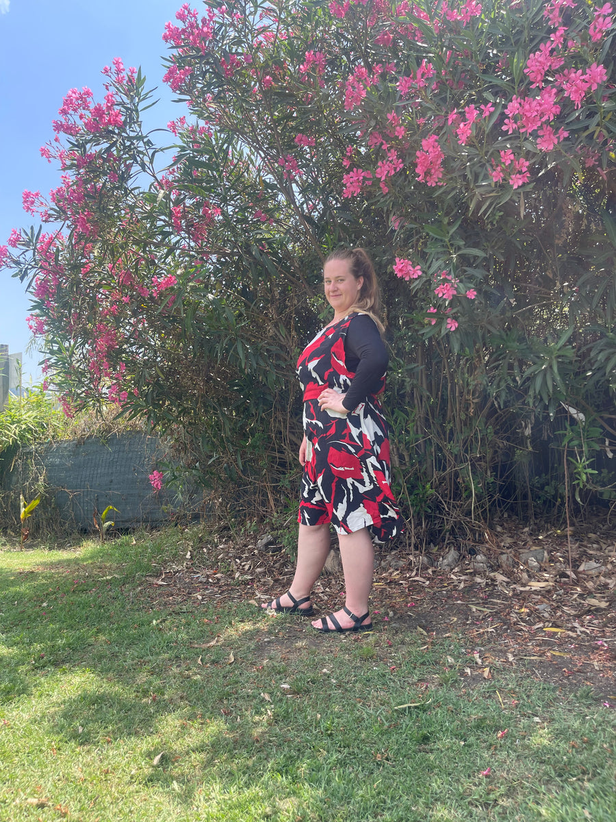 Wairata Warbrick - Mā, Whero & Pango Dress – Ahu Boutique